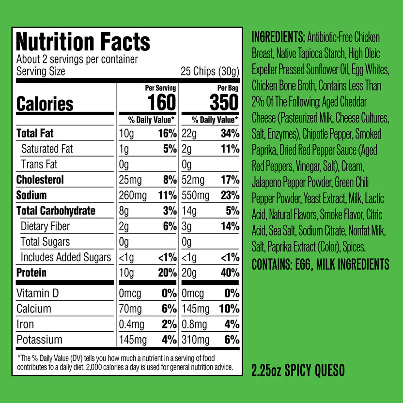 WILDE Protein Chips - Spicy Queso – Wilde Brands